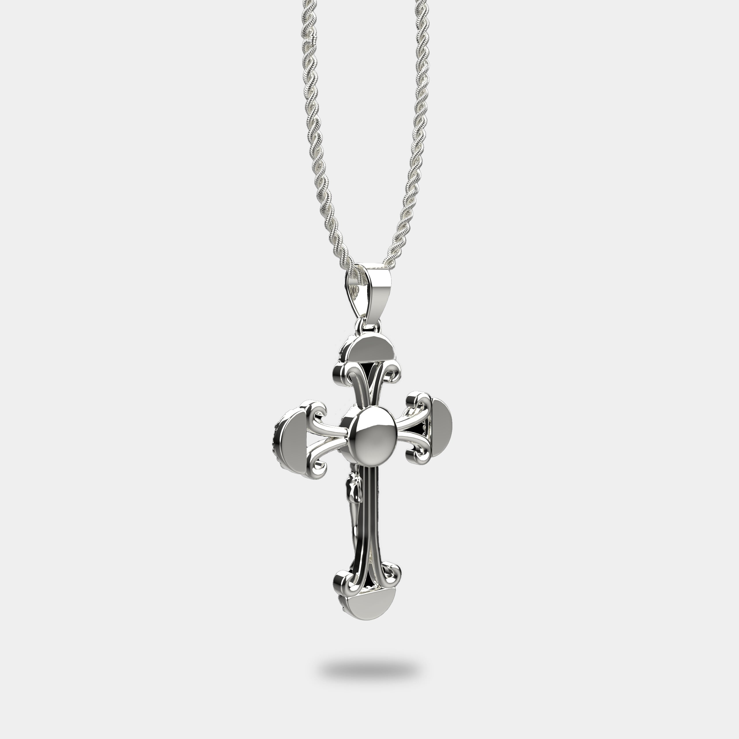 CRUCIFIX CHAIN (SILVER) – COLD WORLD